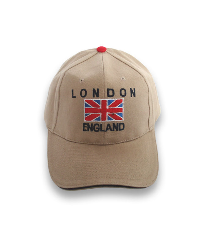 Baseball Cap London Flag England Cream - The Gift Wholesaler