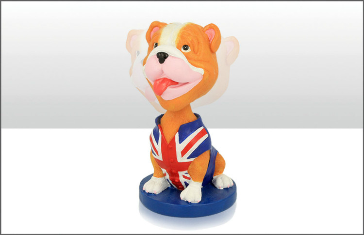 Bulldog Bobble Head Figure - The Gift Wholesaler