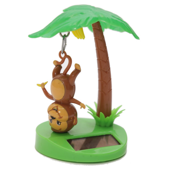 Hanging Monkey and Palm Tree Solar Pal - The Gift Wholesaler