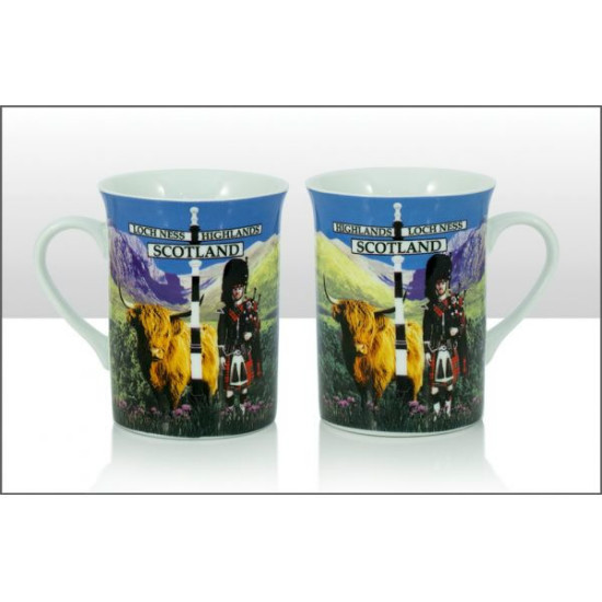 Highland Piper & Coo Lippy Mug - The Gift Wholesaler