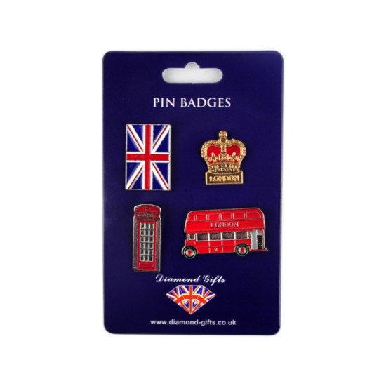 LONDON PIN BADGE SET - The Gift Wholesaler