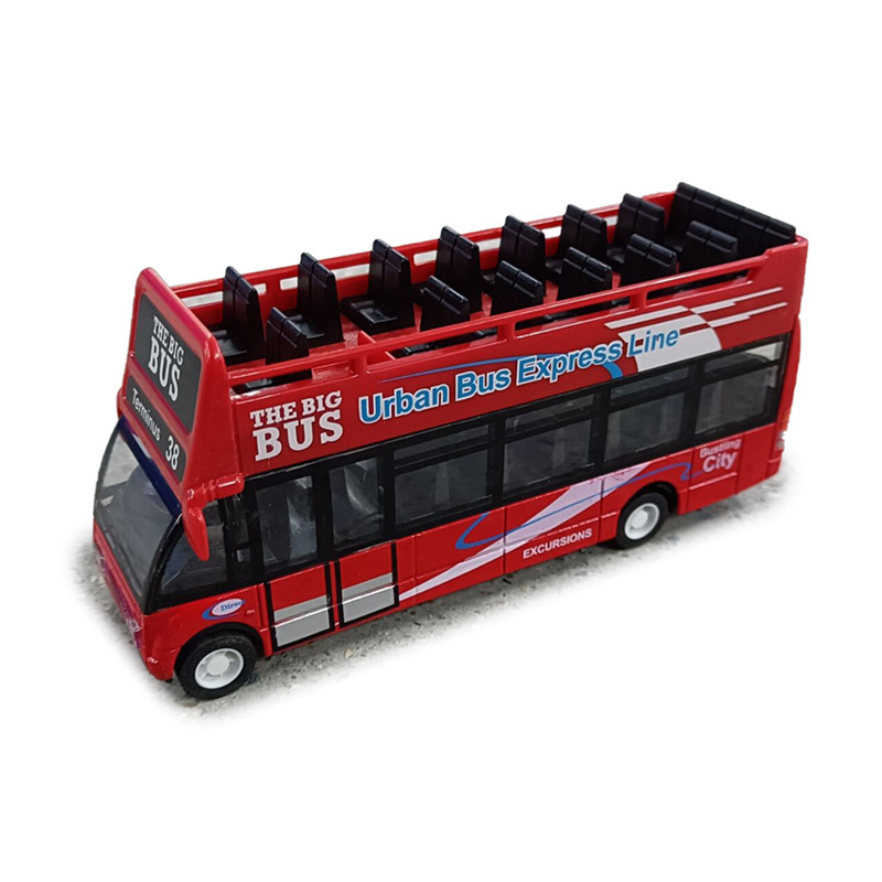 RED OPEN TOP LONDON BUS PULL BACK - The Gift Wholesaler