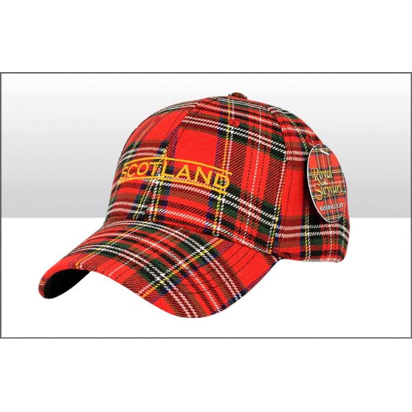 Scotland Stewart Tartan Baseball Cap - The Gift Wholesaler