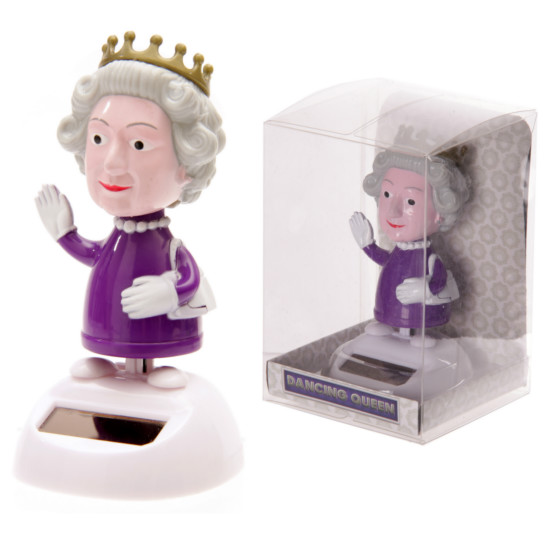 SOLAR POWER WAVING QUEEN FLIP FLAP - The Gift Wholesaler