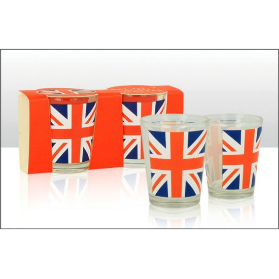 Union Jack Shot Glass Set of 2 - The Gift Wholesaler