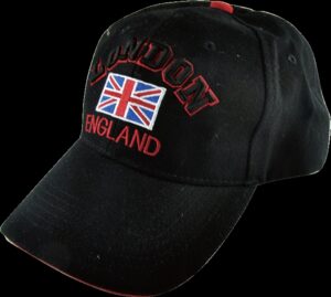 BASEBALL CAP - LONDON BLACK - The Gift Wholesaler